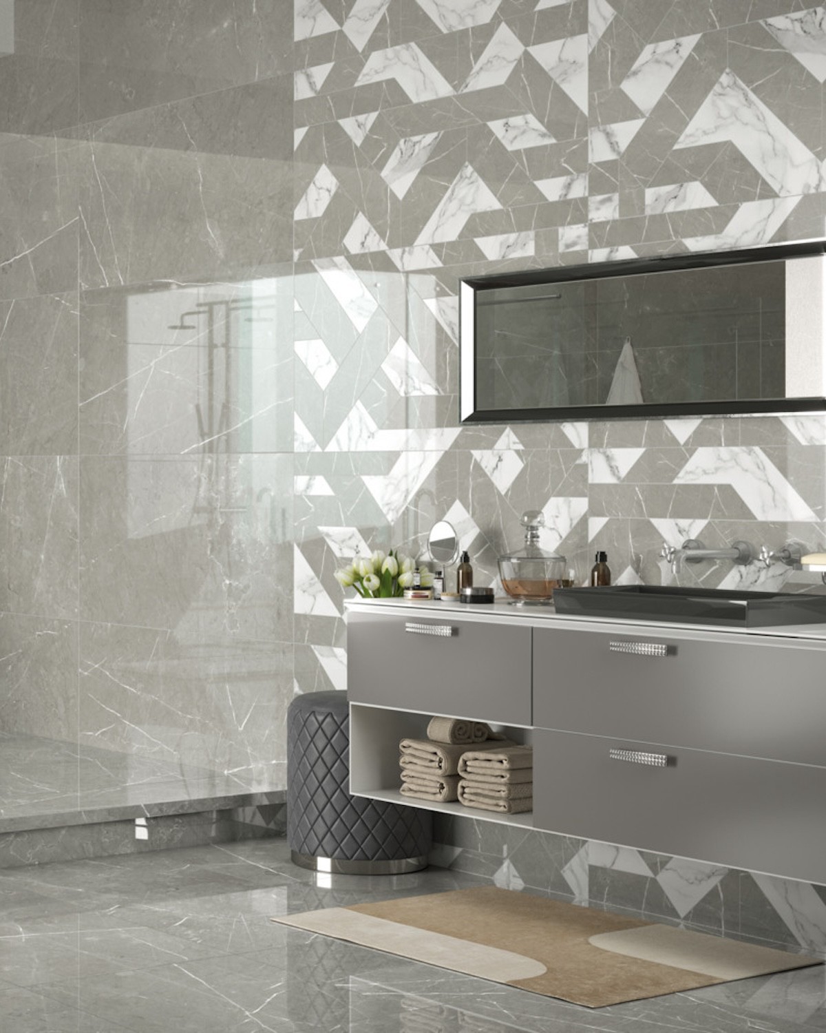 PORCELAIN TILE RHAPSODY DEC. 60X120 NAXOS