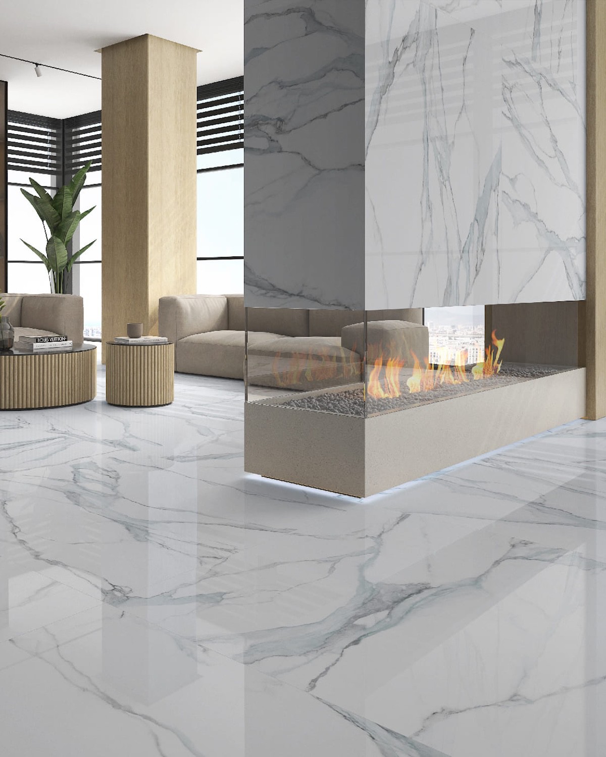 POLISHED PORCELAIN TILE FANTASY PRISSMACER